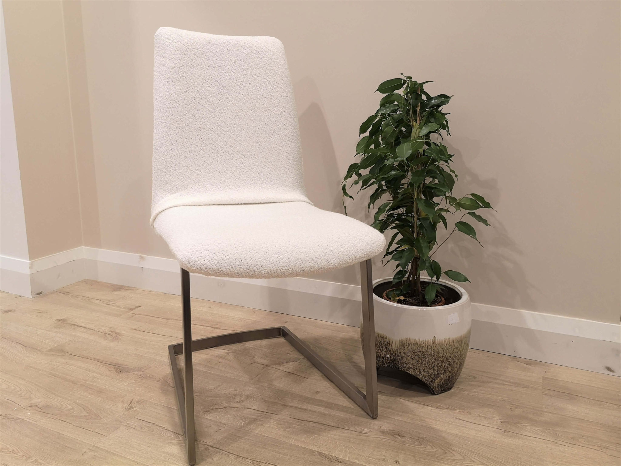 HOW WE MADE BOUCLE CHAIR COVERS - ORC WEEK 6 - Our Home Obsession