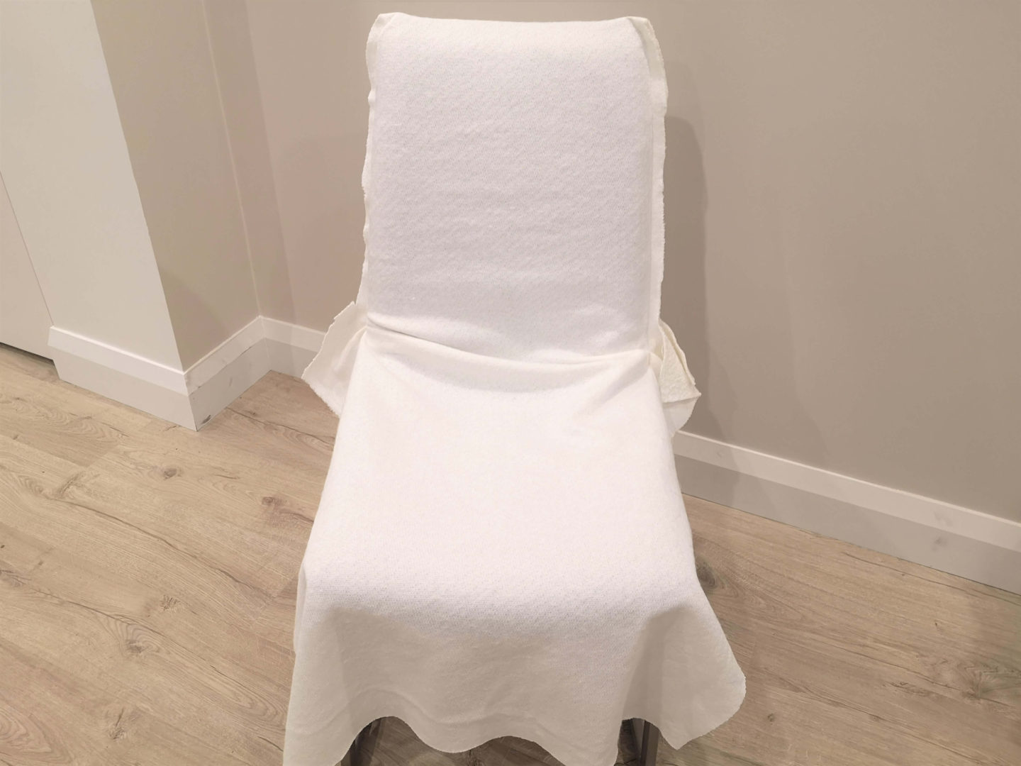 HOW WE MADE BOUCLE CHAIR COVERS - ORC WEEK 6 - Our Home Obsession